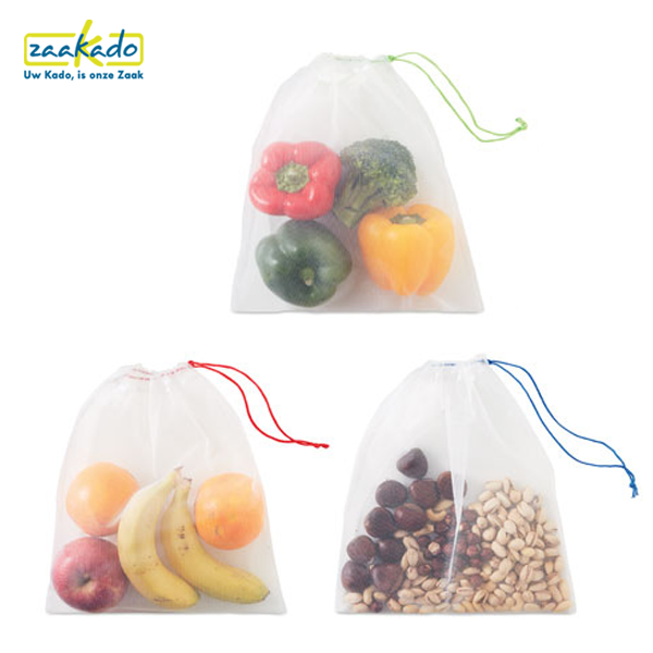 Herbruikbare groente- & fruitzakjes - custom made - ZaaKado BV