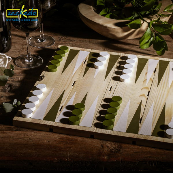 Houten wijnkist en bordspel in één! - ZaaKado BV